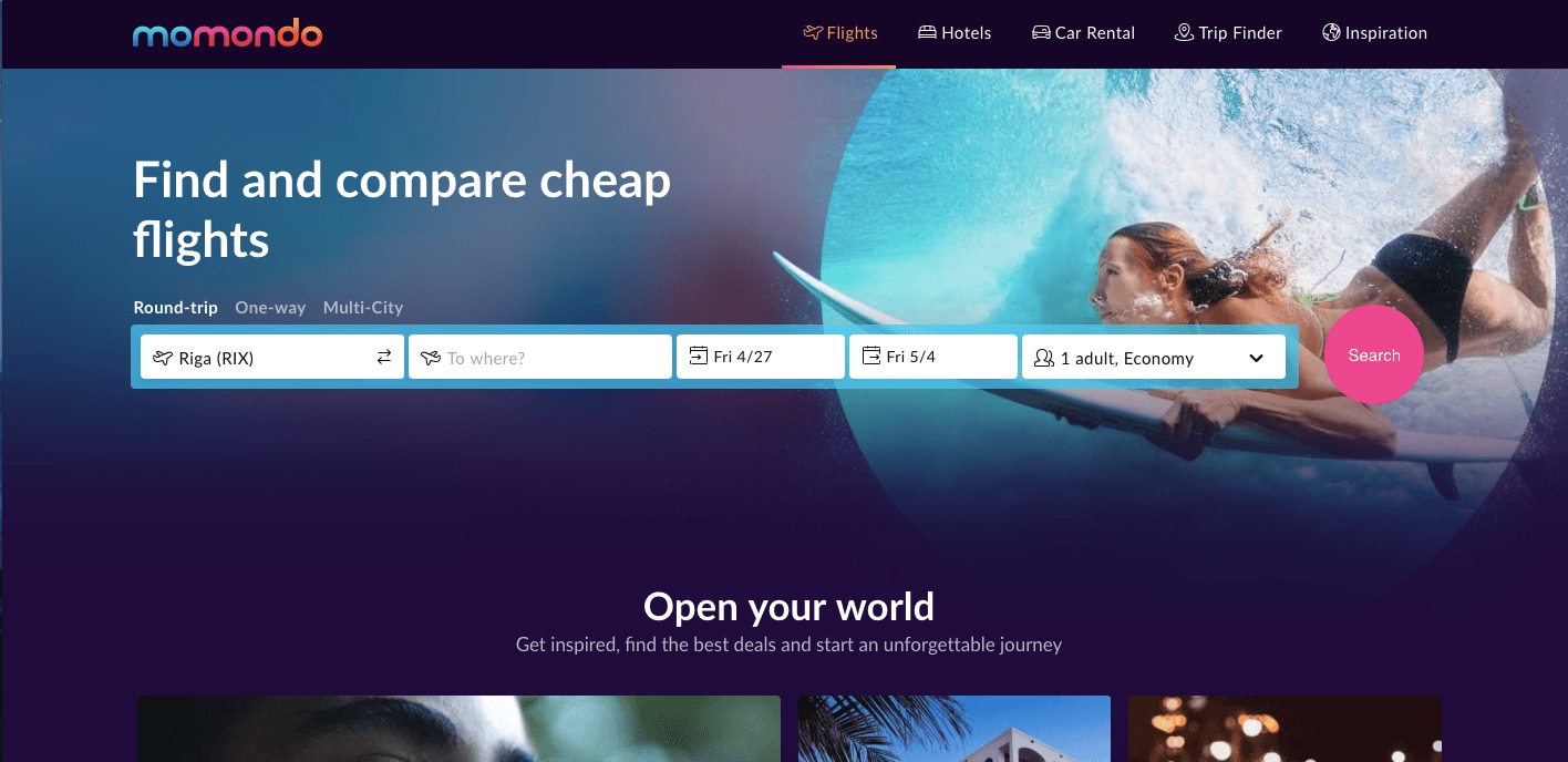 Momondo - CrazySpaceCat.com